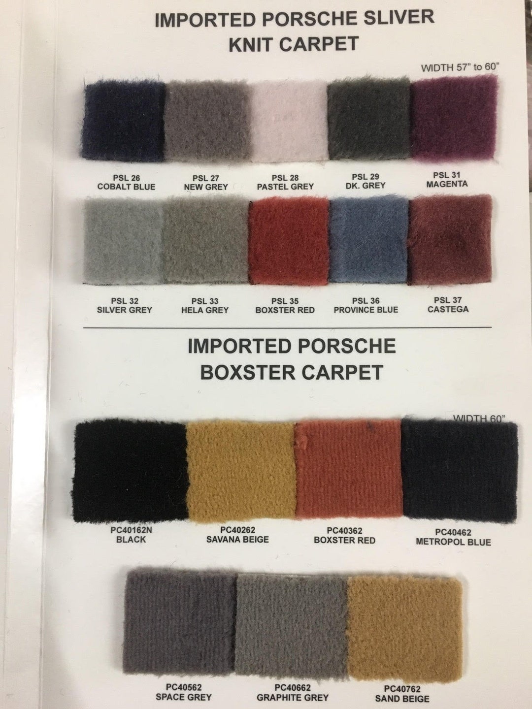 Porsche Sliver Knit and Boxter Imported Carpet Fabric for Automotive ...