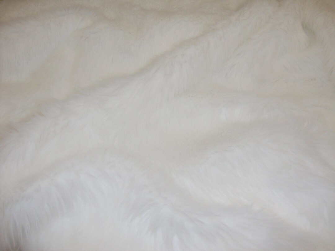24”x24” Fur Faux Fake White Shaggy Faux Fur Fabric - Etsy