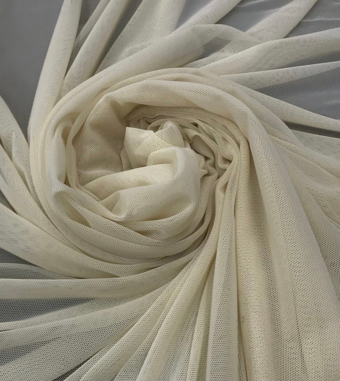 Power Mesh Beige Stretch Fabric 60" per Yard - Etsy