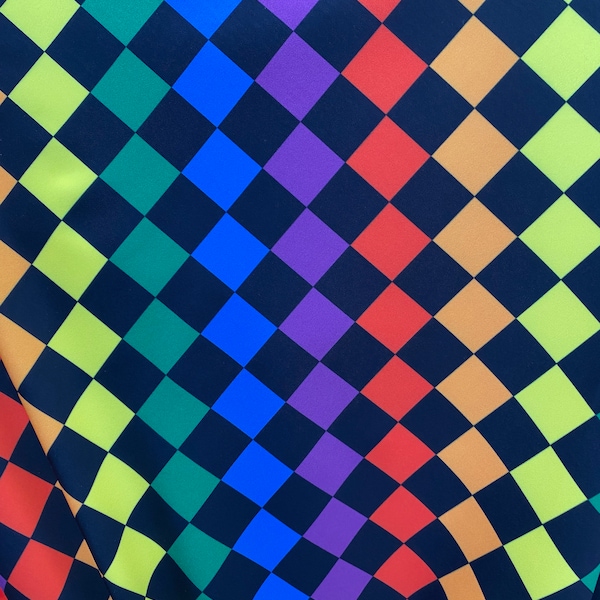 Diamond Checkered Fabric - Etsy