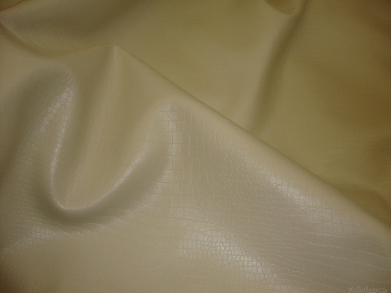 Alligator Ivory Color Upholstery Faux Leather Soft Vinyl | Etsy