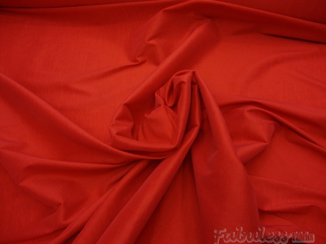 Red Stretch Spandex Taffeta Fabric per Yard 60" Wide Dress Wedding ...