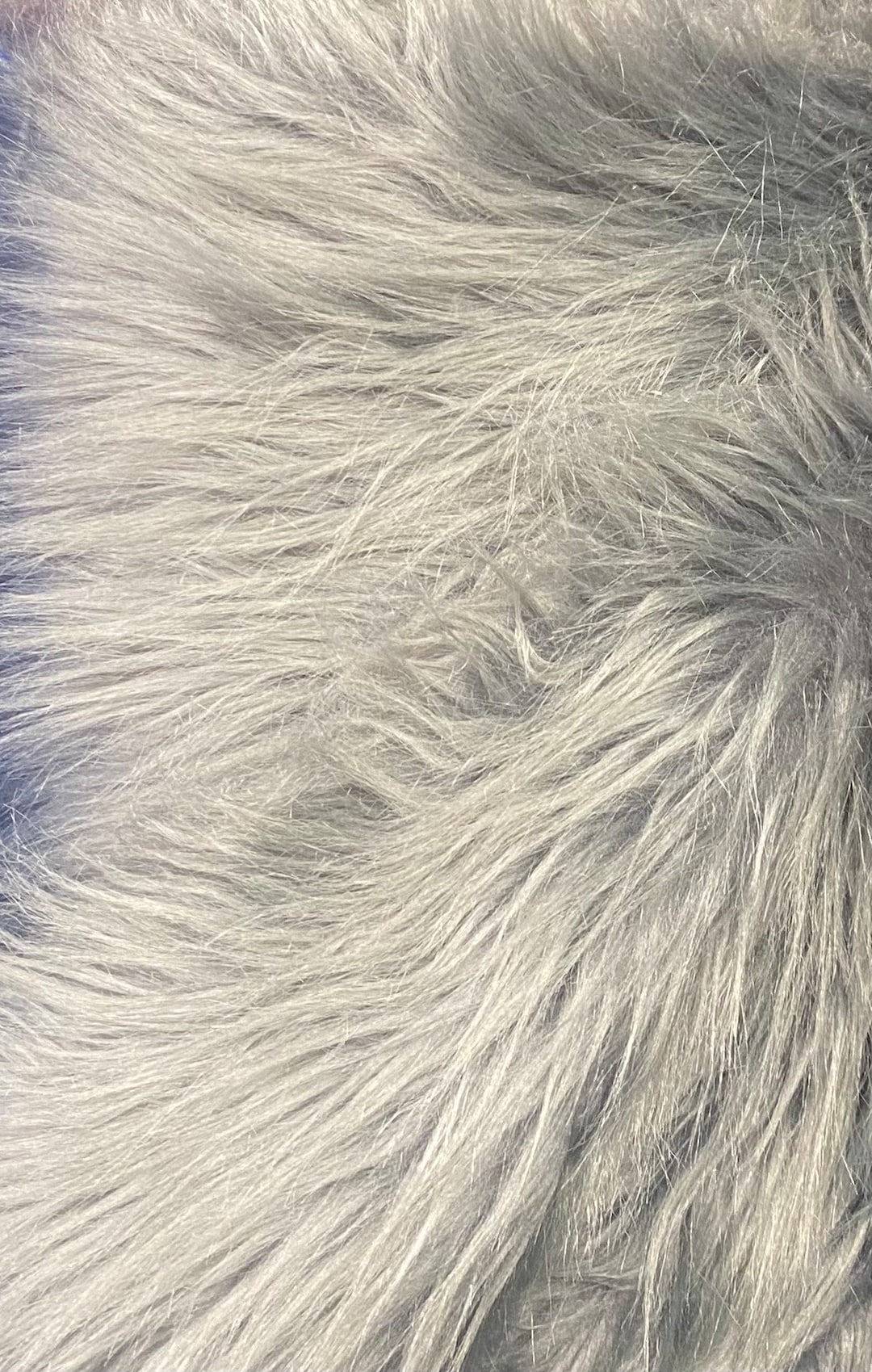 Light Gray Shaggy Faux Fur Upholstery Fabric by the Yard 60" Wide - Etsy