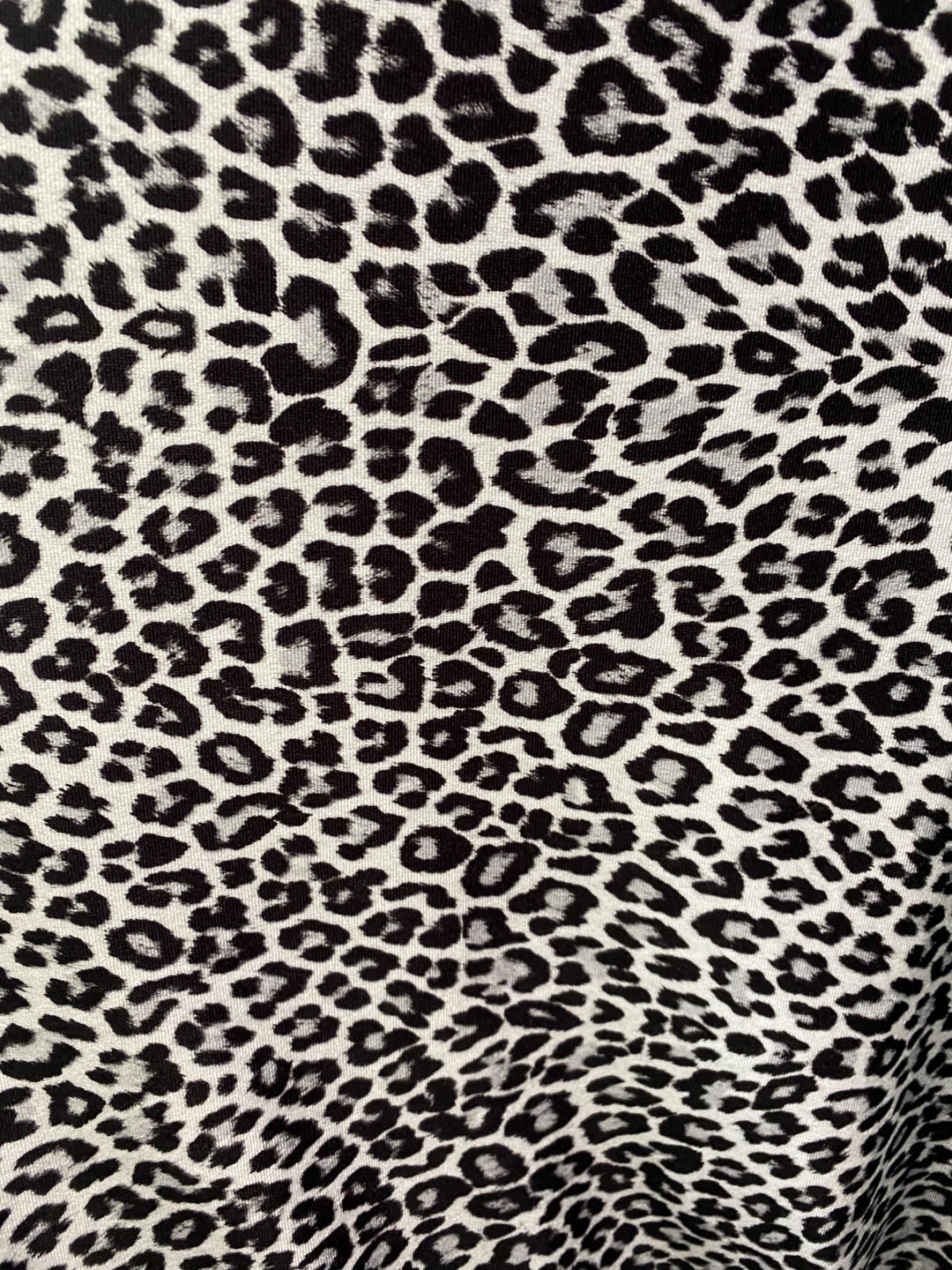 Black/white Leopard Stretch Velvet 58" Wide - Etsy