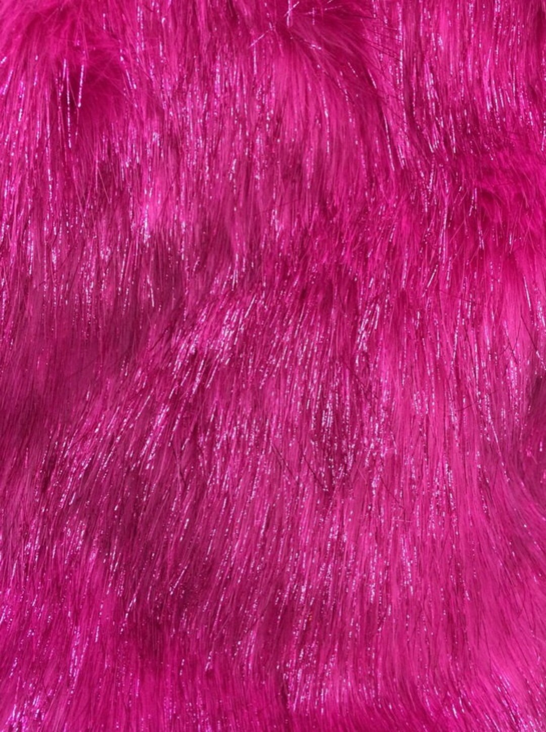 Faux Fur, Long Pile ELECTRIC FUR 60" Wide Fabric-fuchsia - Etsy