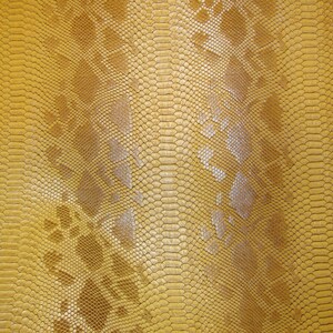 Upholstery Vinyl Faux Fake Leather Snake Viper Caramel Embossed Pattern ...
