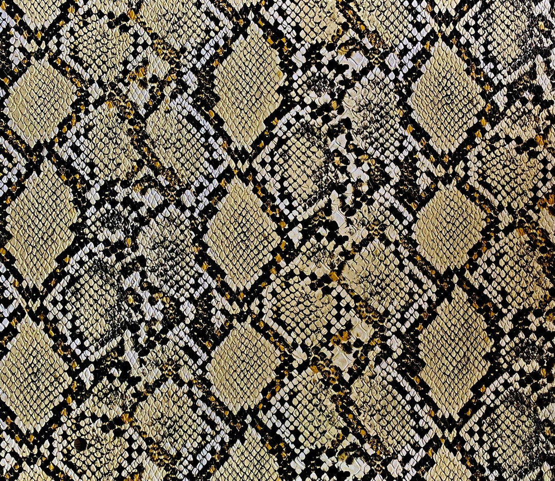 Cream Cobra Snake Embossed Vinyl Fabric Sold by the Yard 54” Wide - Etsy