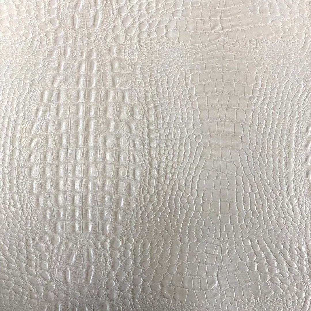 White Marine Gator Upholstery Crafting Outdoor Vinyl Fabric - Sold by ...