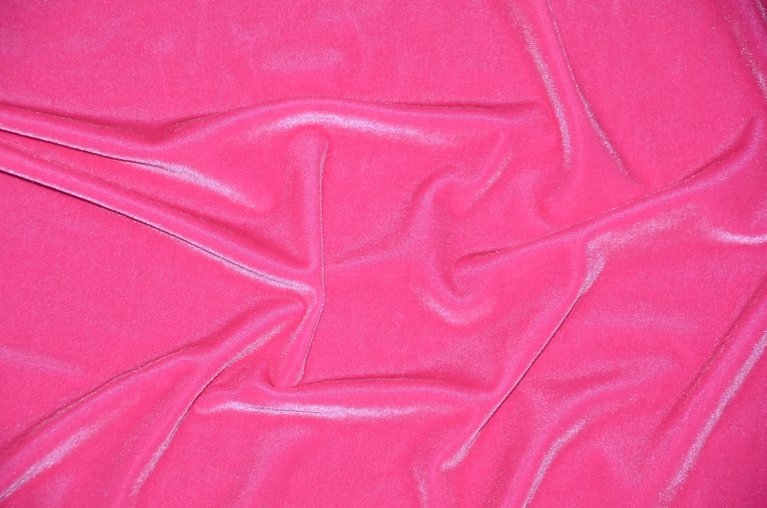 HOT PINK Stretch Velvet Fabric 60" Wide - Etsy