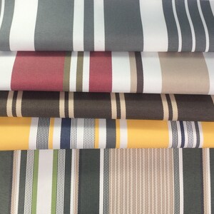 Outdoor Striped GRAY Waterproof Canvas Fabric 60" Wide Sold by the Yard ...