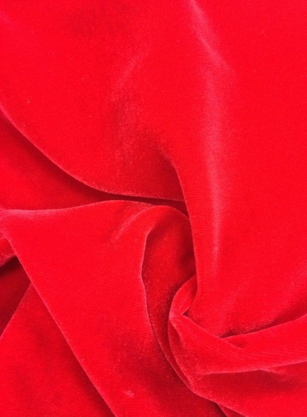Red Silk Velvet Drapery Apparel Fabric by the Yard 45" Wide - Etsy