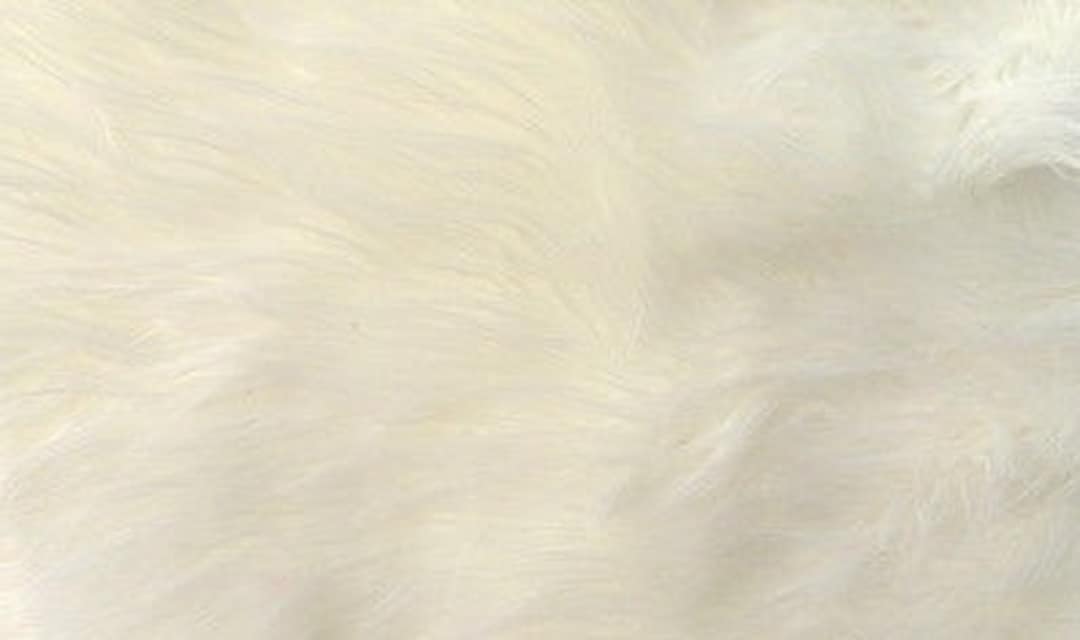 Ivory Mongolian Faux Fur Fabric per Yard - Etsy