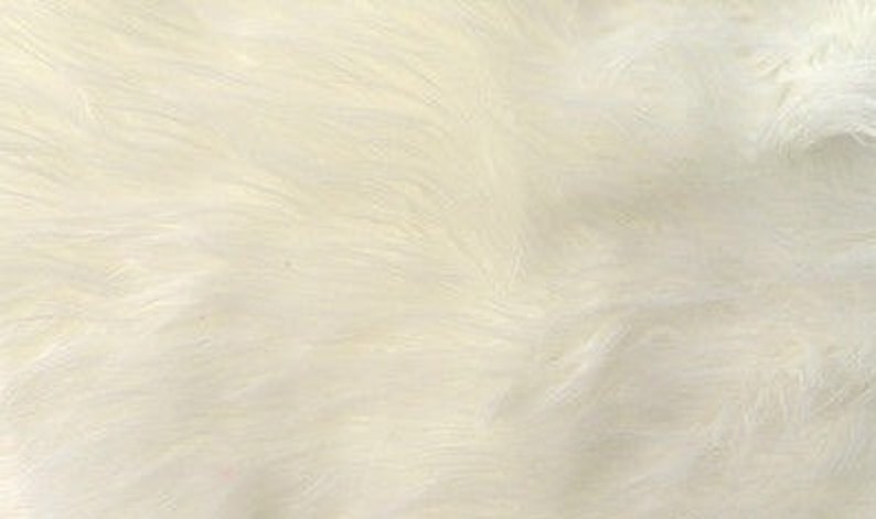 Ivory Mongolian Faux Fur Fabric per Yard - Etsy