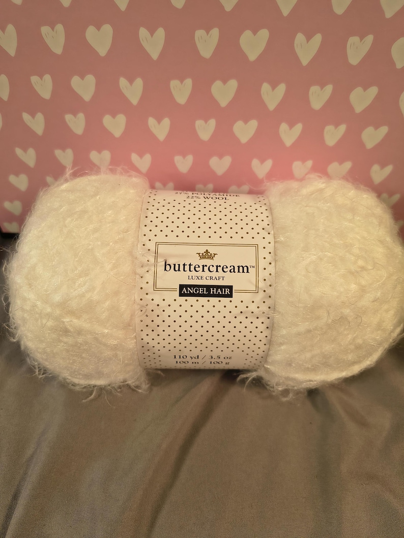 Buttercream Luxe Craft ANGEL HAIR Yarn - 110 Yd/ 3.5 Oz (100 M/ 100g ...