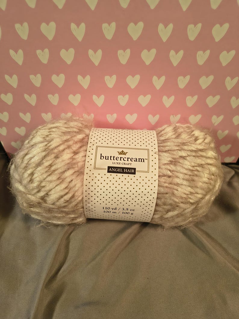 Buttercream Luxe Craft ANGEL HAIR Yarn - 110 Yd/ 3.5 Oz (100 M/ 100g ...