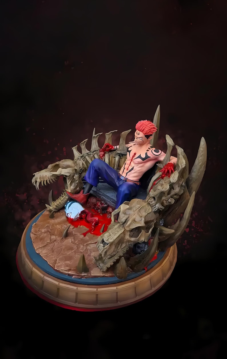Four Arm Demon King STL | 3D Print Figurine Cursed Muscle Tyrant ...
