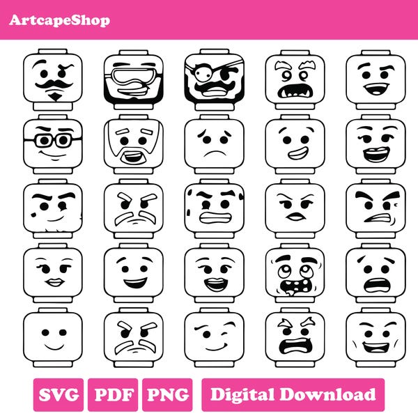 Roblox Face Template - Etsy