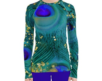 Peacock shirt | Etsy