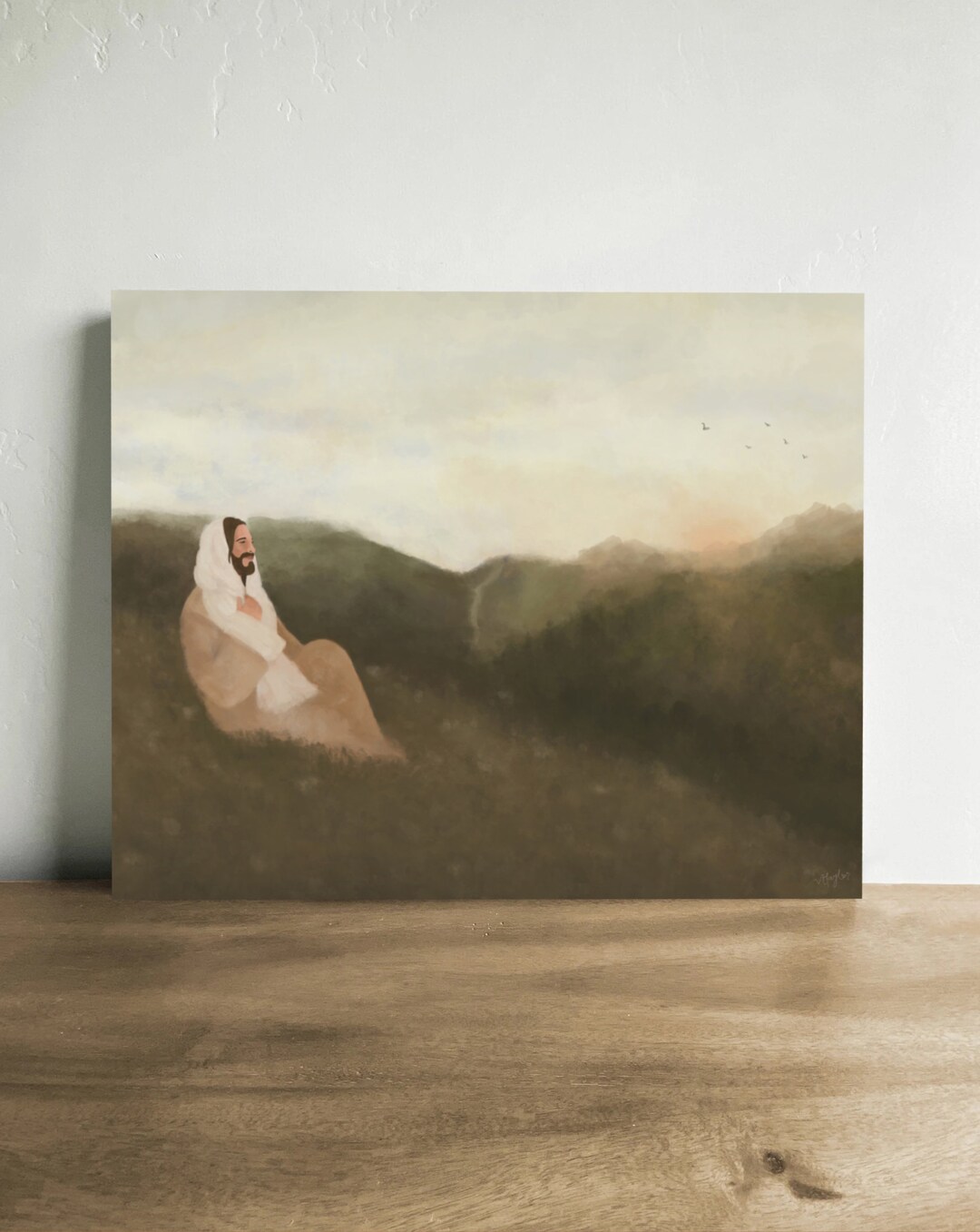 Aliyah Digital Watercolor Printable Illustration Art of Jesus Christ ...