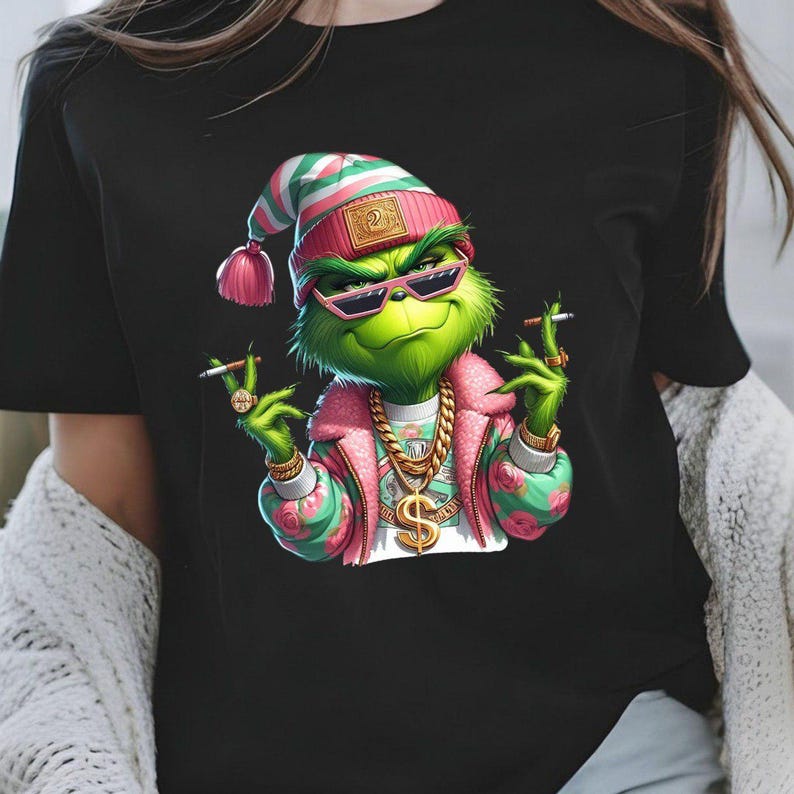 30+ Hip Hop Grinch PNG Bundle – Cool Streetwear Christmas Characters ...
