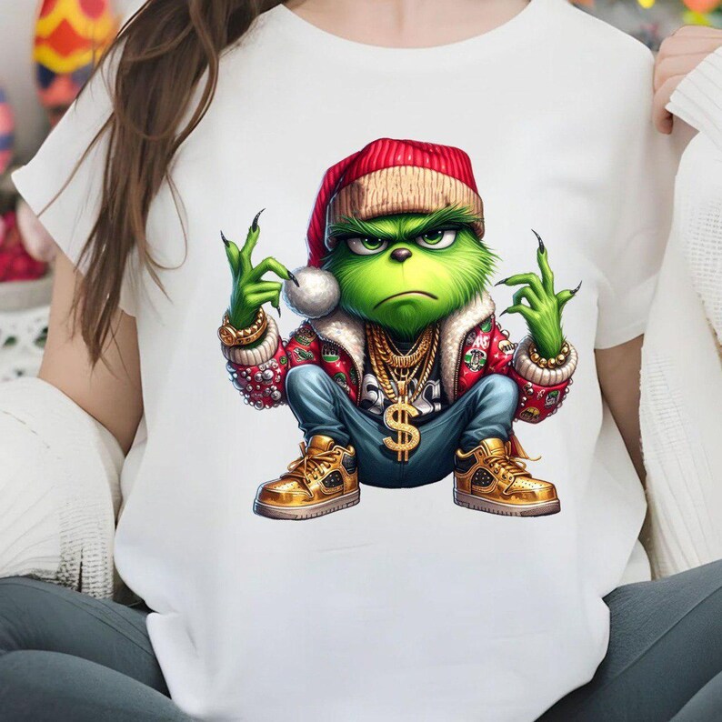 30+ Hip Hop Grinch PNG Bundle – Cool Streetwear Christmas Characters ...