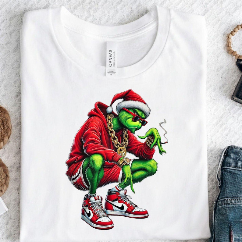 30+ Hip Hop Grinch PNG Bundle – Cool Streetwear Christmas Characters ...