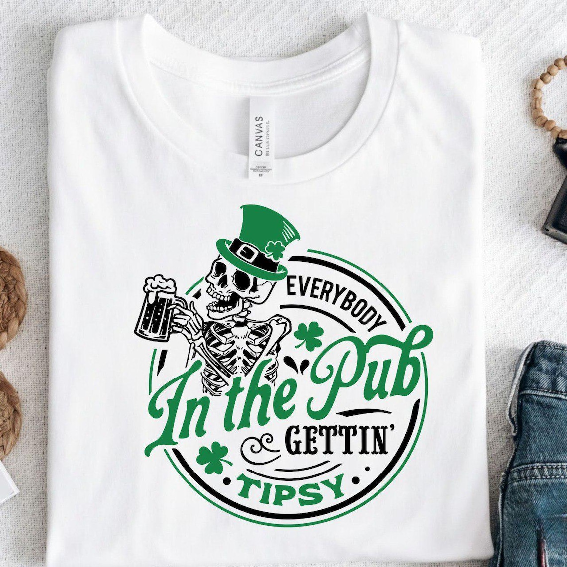 110+ Skeleton St Patrick’s Day PNG SVG – Skull Shamrock – Funny Spooky ...