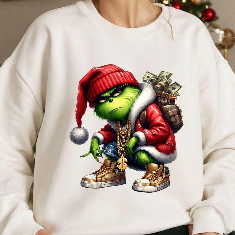 30+ Hip Hop Grinch PNG Bundle – Cool Streetwear Christmas Characters ...