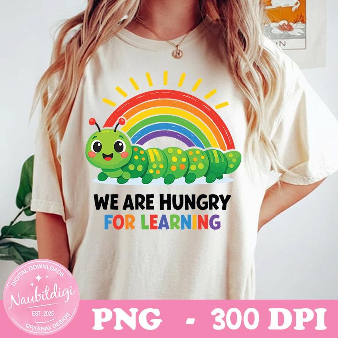 We Are Hungry for Learning PNG, Colorful Caterpillar Rainbow Classroom ...