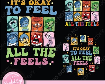 God Says I Am Cartoon Emotions Png, It’s Okay to Feel All the Feels Png ...