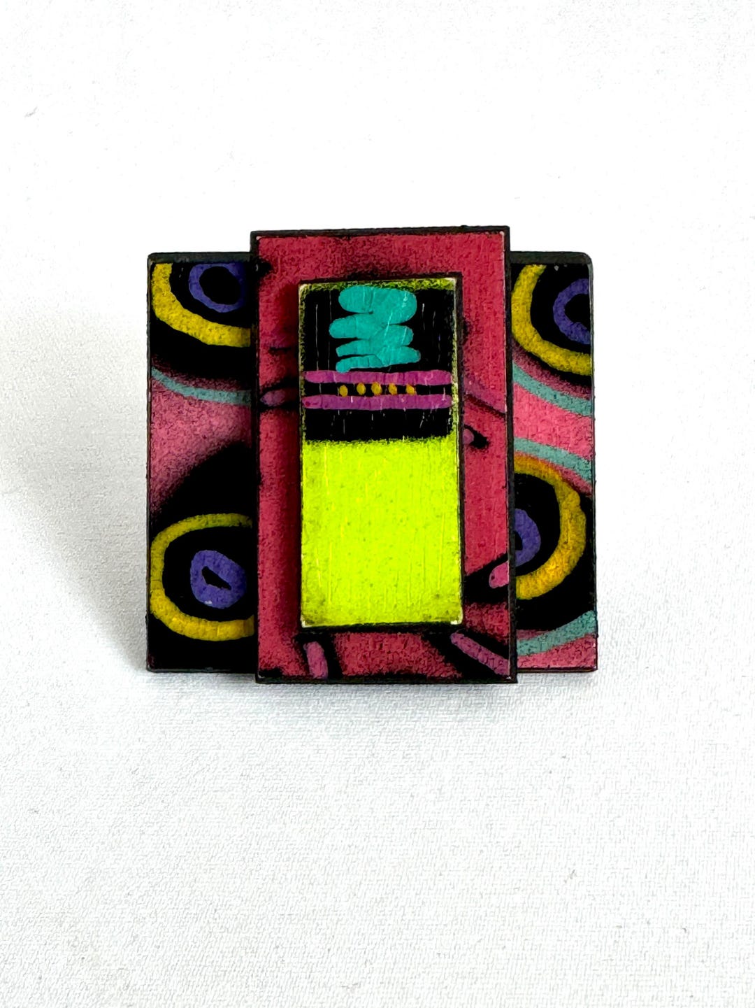Vintage Neon Pin Brooch - Etsy