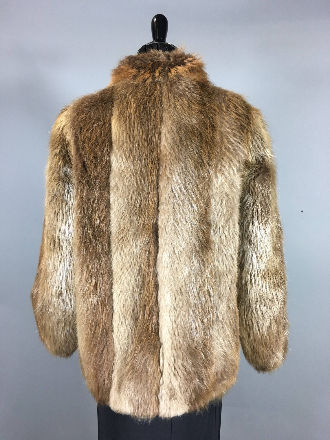 Vintage Natural Beaver Fur Jacket Zipper Front Women's - Etsy