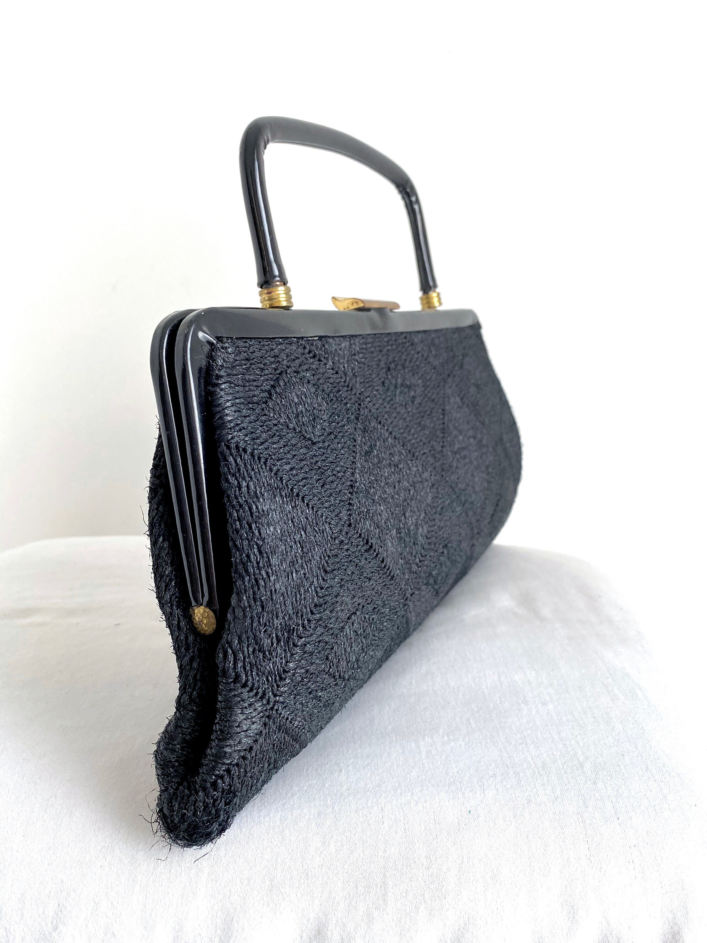Vintage Garay Woven Straw Handbag, Clutch - Etsy