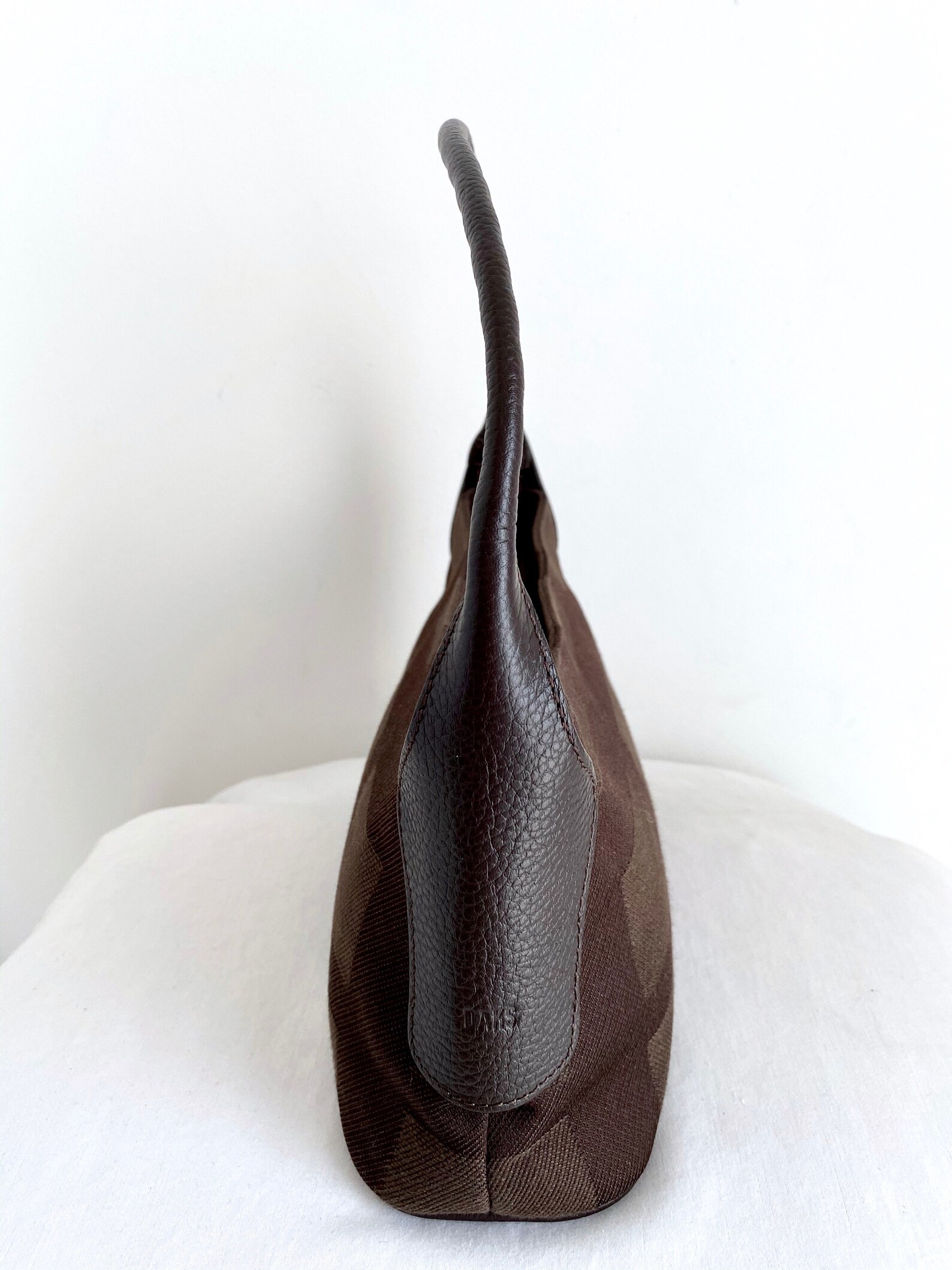 Daks London Brown Check Fabric and Leather Hobo Bag - Etsy