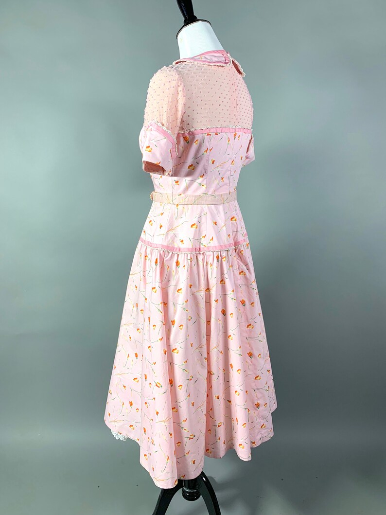 Vintage 1950's Pink Party Dress Size 6/8 - Etsy