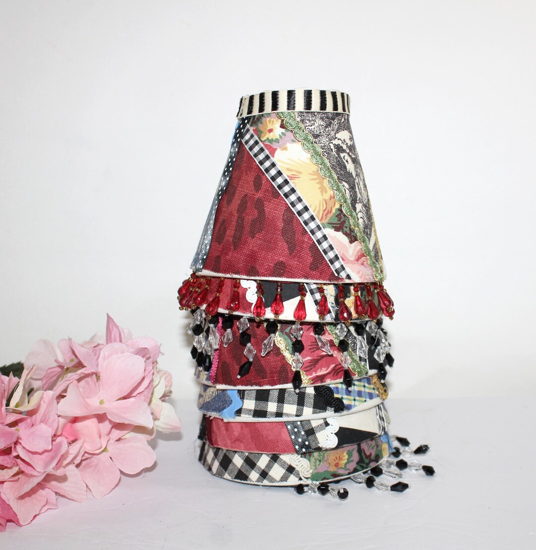 Vintage DIY Eclectic Clip-on Chandelier Lamp Shades 6 With a Crazy ...