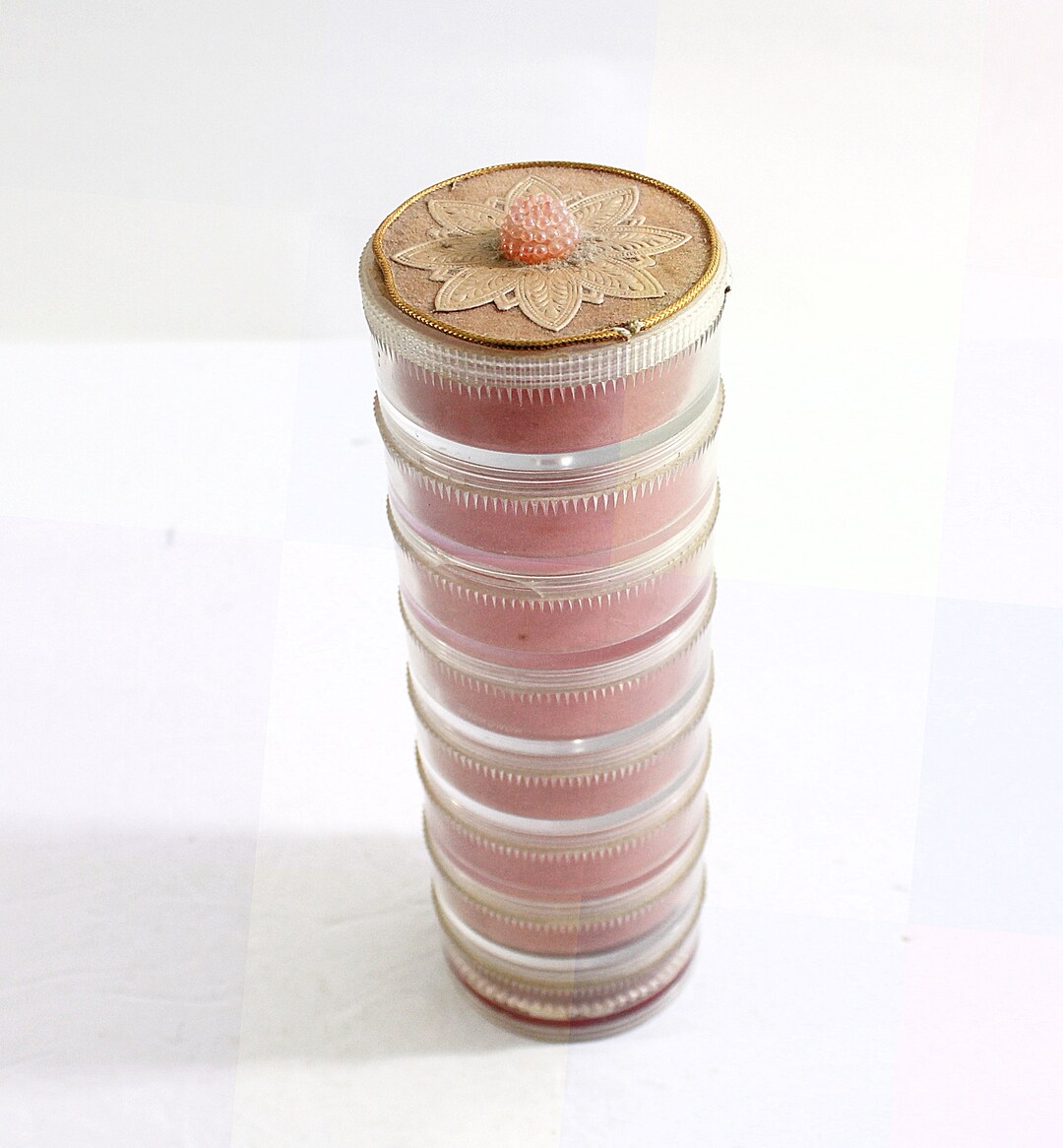 Vintage Stacking Containers, Screw Together Container Tower for Beads ...