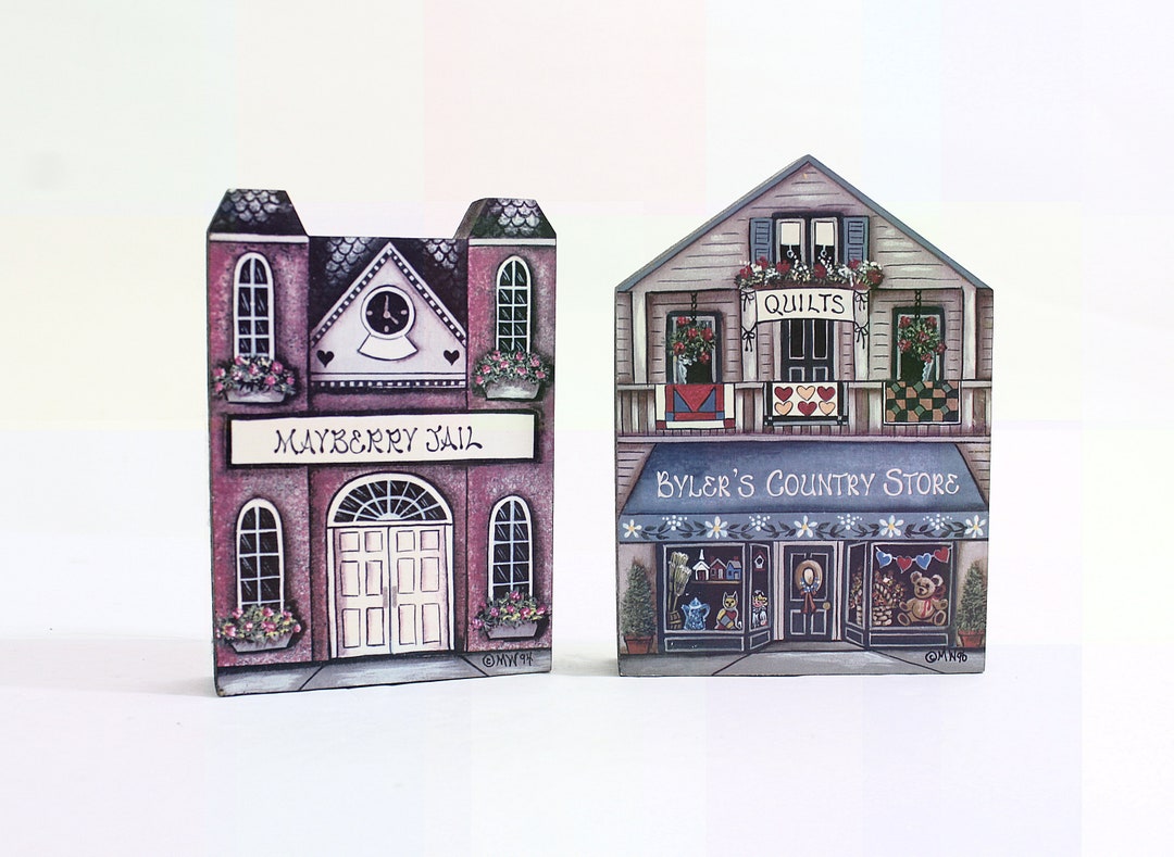 Vintage Brandywine Woodcrafts Buildings Mayberry Jail & Byler's Country ...