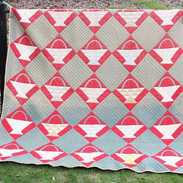 Flower Basket Quilt - Etsy