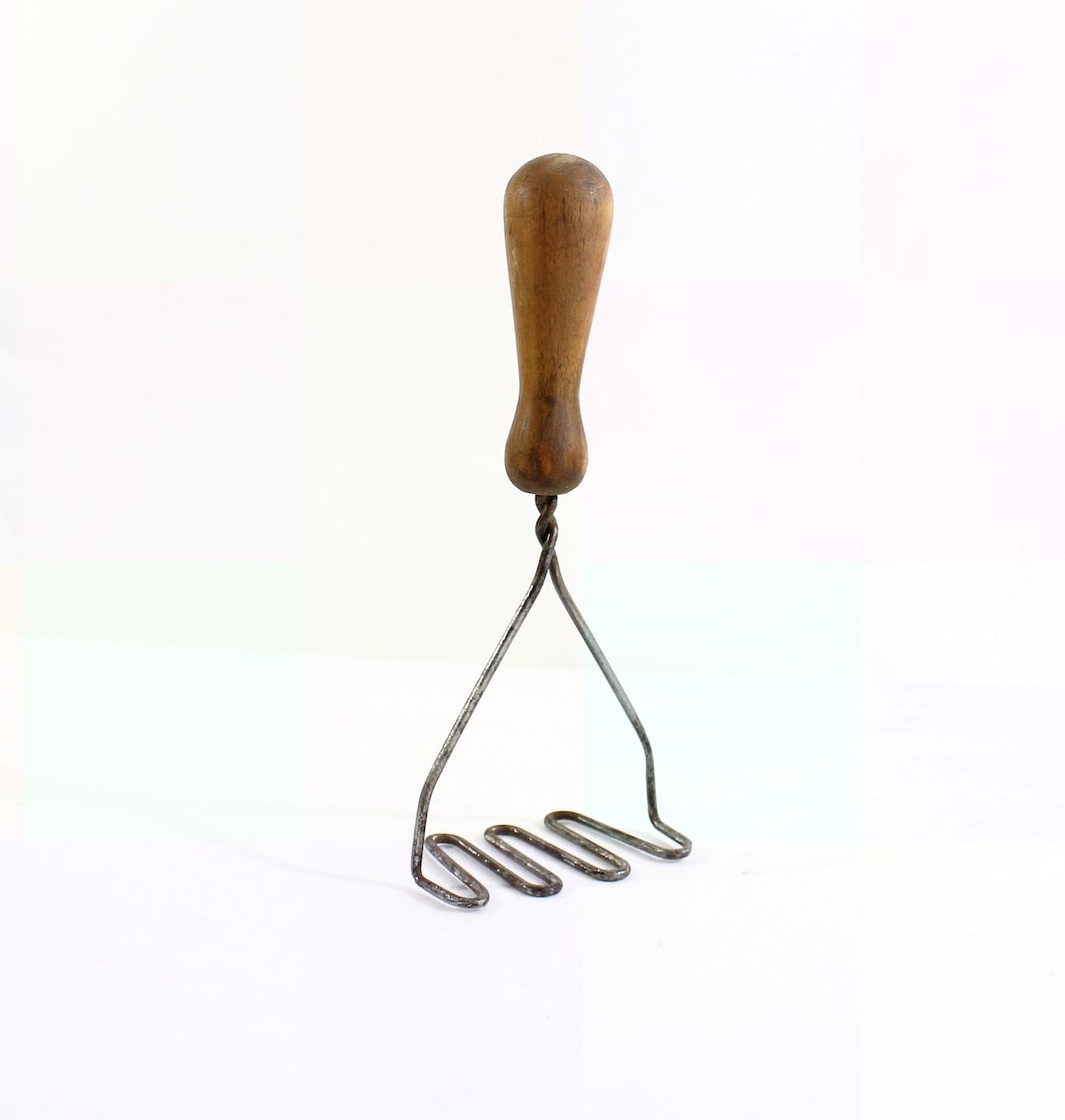 Vintage Potato Masher With Wooden Handle 40s-50s Era, Retro Kitchen ...