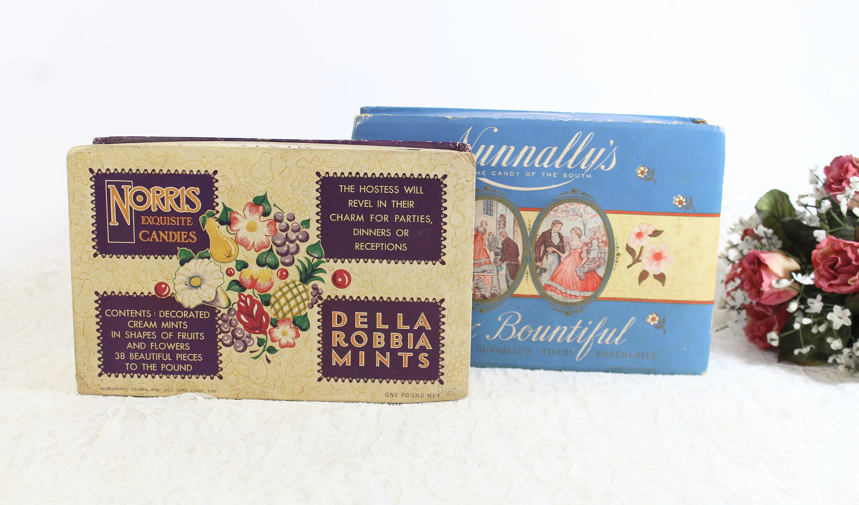 Boxes & Bins the Candy of the South 2 Vintage Candy Boxes Cardboard ...