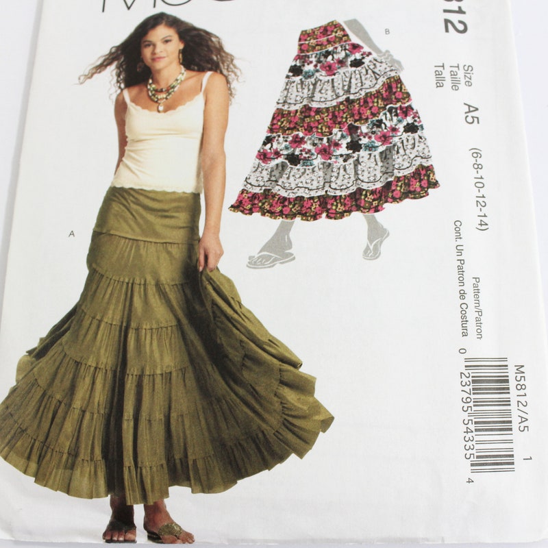 Prairie Skirt Pattern - Etsy