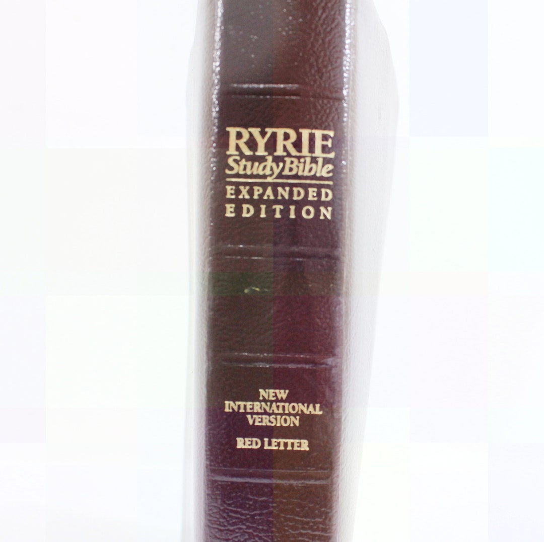 Vintage Ryrie Study Bible Expanded Edition NIV Red Letter 1994 With ...