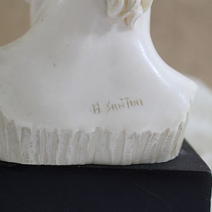 Vintage Carved Bust of David, Signed Santini Sculpture 9t, Made in ...