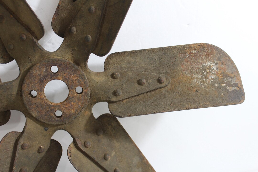 Vintage Rusty Crusty 6 Paddle Tractor Fan Blade 40s Era, Classic Car ...