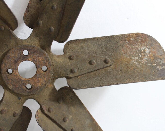 Vintage Rusty Crusty 6 Paddle Tractor Fan Blade 40s Era, Classic Car ...