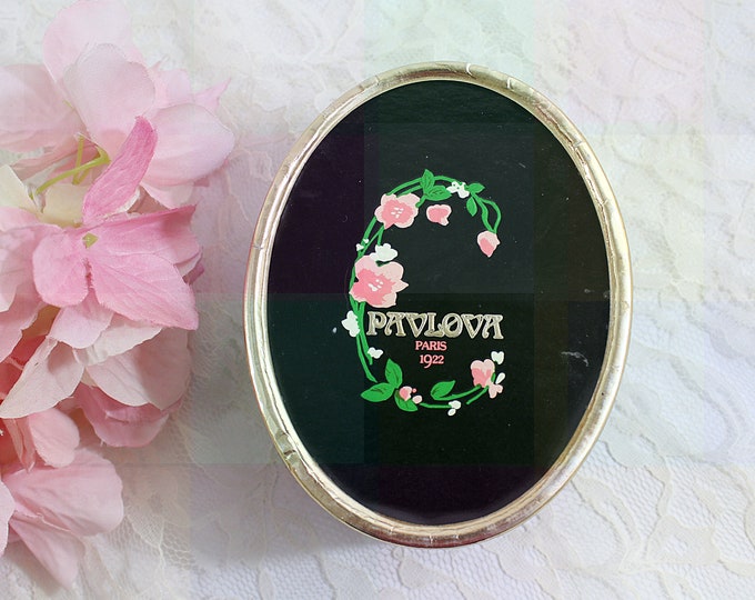 Vintage Pavlova Paris 1922 Perfumed Dusting Powder SEALED 3.3 Oz With ...