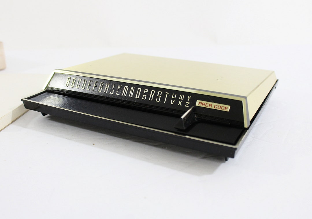 Vintage MCM Pop up Telephone Index/business File Alphabetized - Etsy