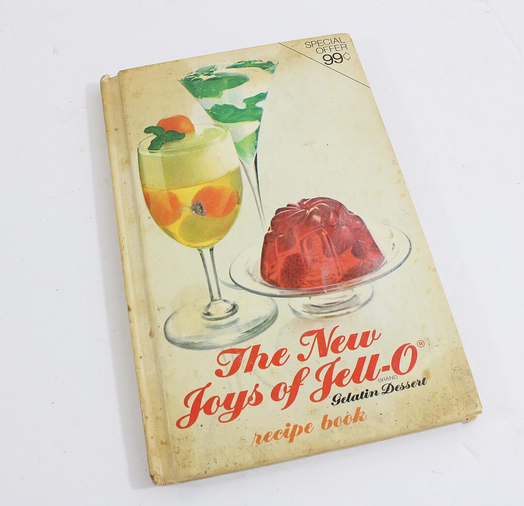 Vintage Jello Cookbook Hardcover 70s Era, the New Joys of Jello - Etsy
