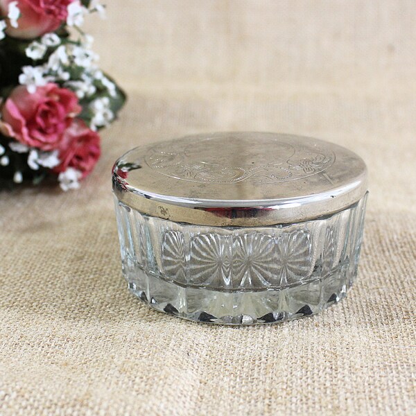 Glass Powder Jar - Etsy